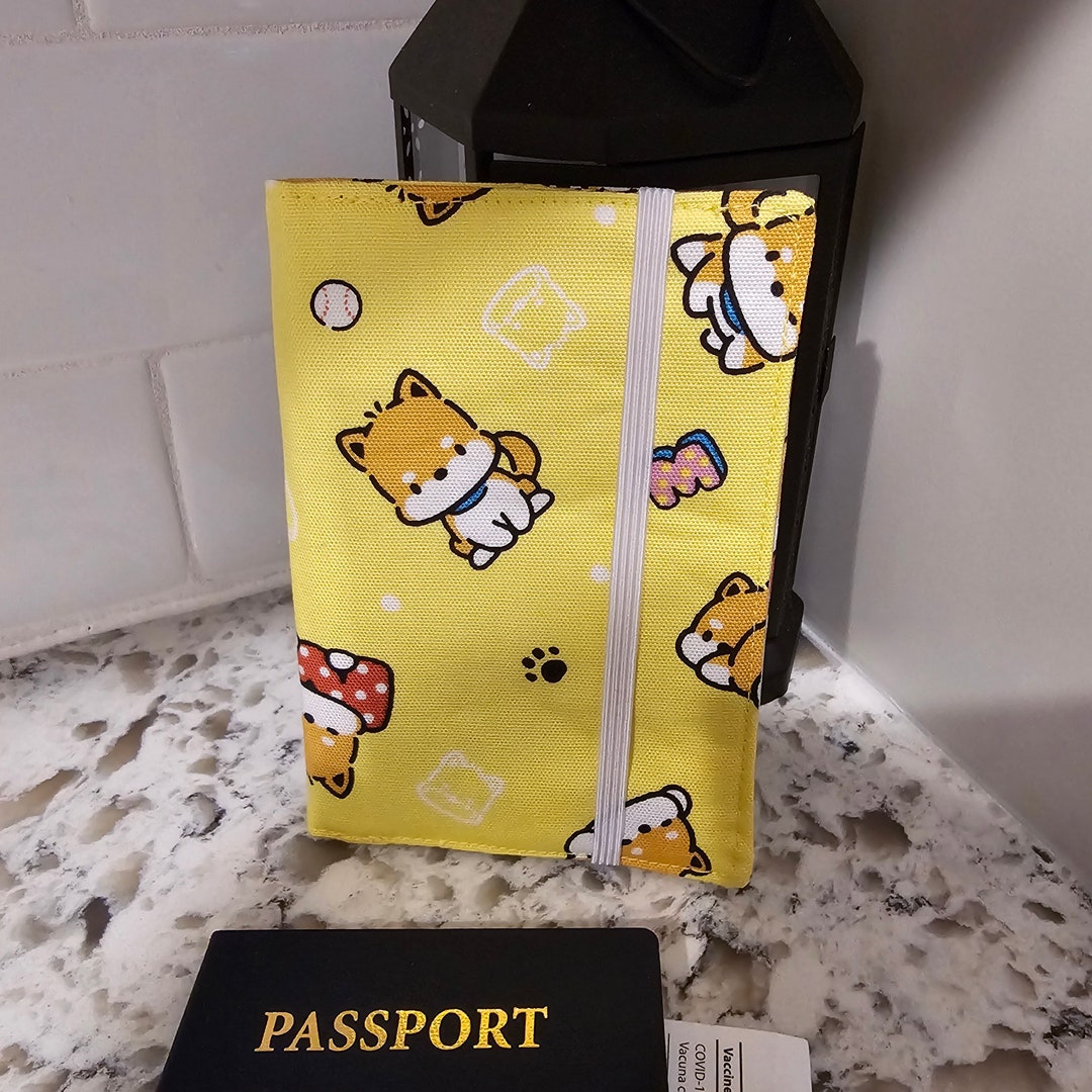 Passport and Vaccination Card Holder With Clear Vinyl Pocket Cute ...