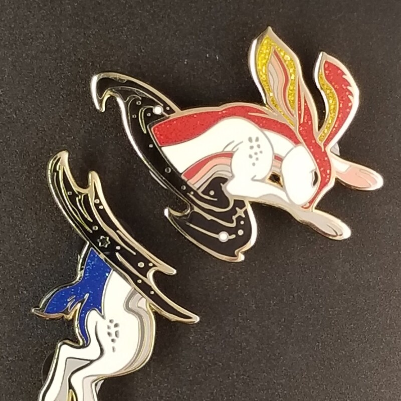 Rabbit Pin - Etsy