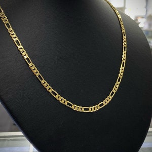4mm Figaro Chain for Mens and Womens in 14K Gold Filled/cadena Para Mujer Y Hombre/birthday ...