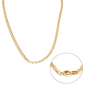 Newborn Baby Kids Girls Boys Chain Mariner Link 14 Inches in 14K Gold ...