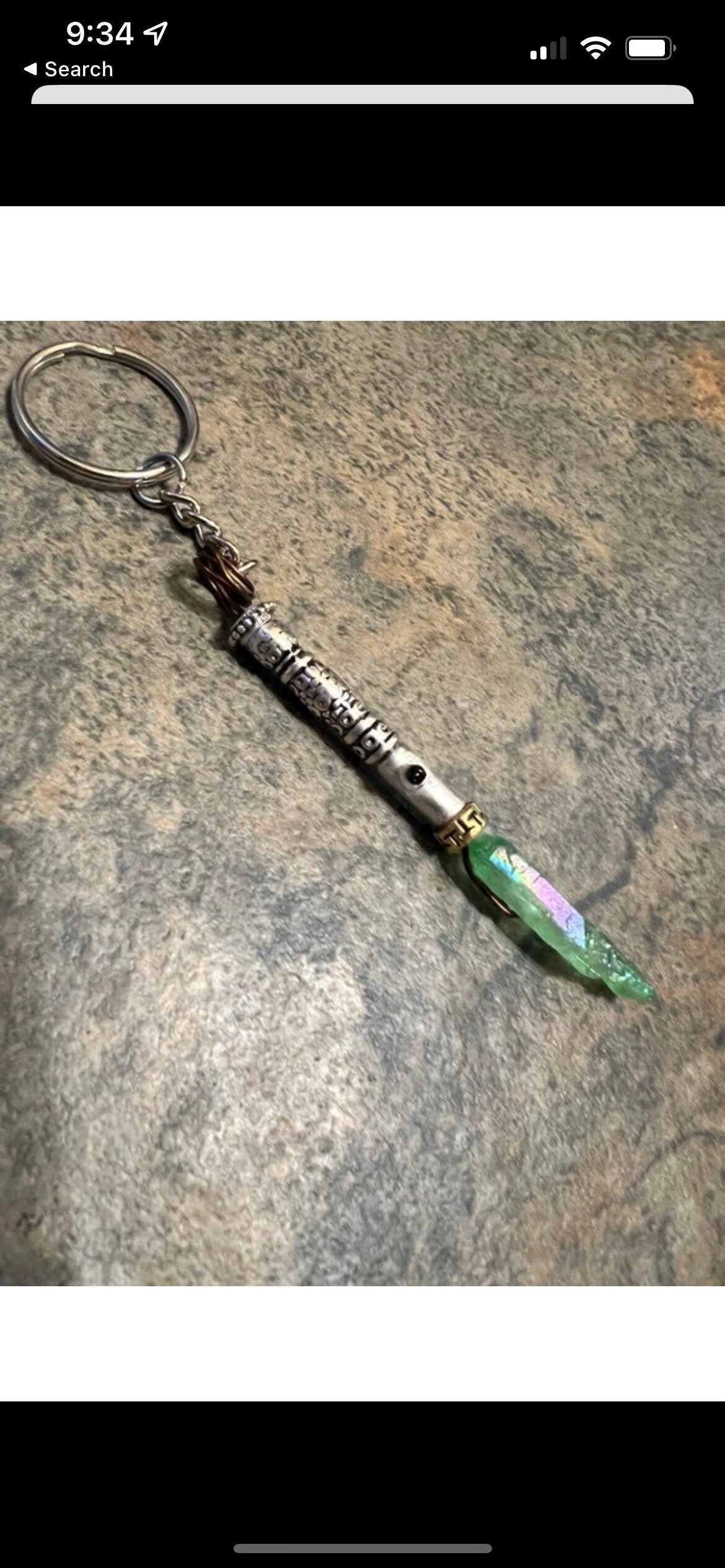 Mini Lightsaber Pendant With Kyber Crystal Blade, One-of-a-kind and ...