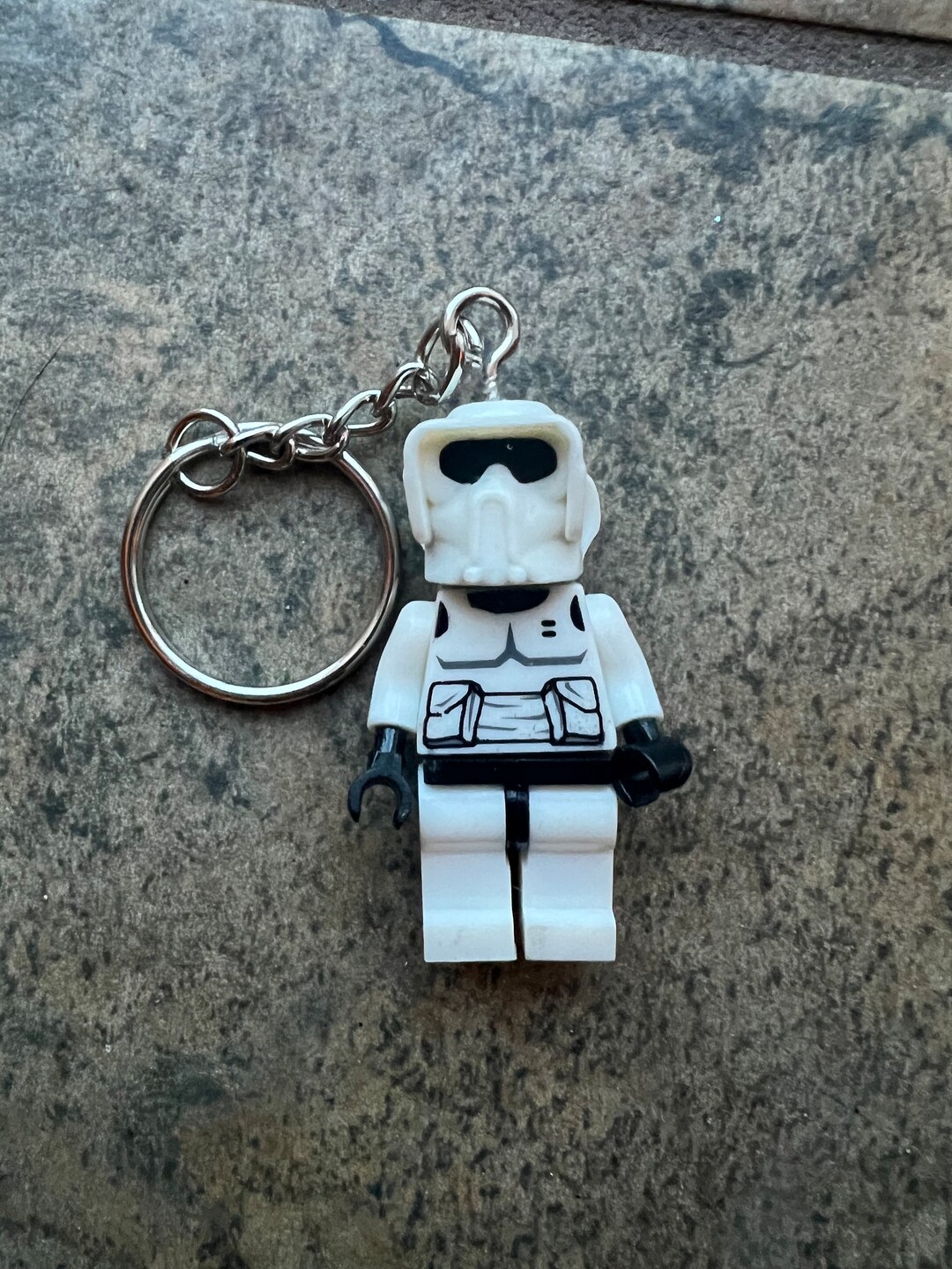Star Wars Scout Trooper Keychain Mini Figure Lego Style - Etsy