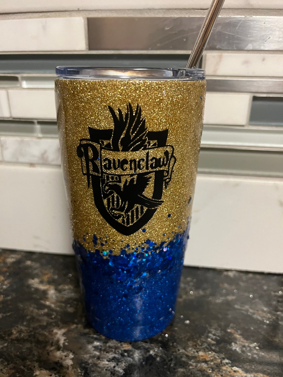 Ravenclaw Hogwarts Harry Potter Personalized Glitter Tumbler/cup/mug ...