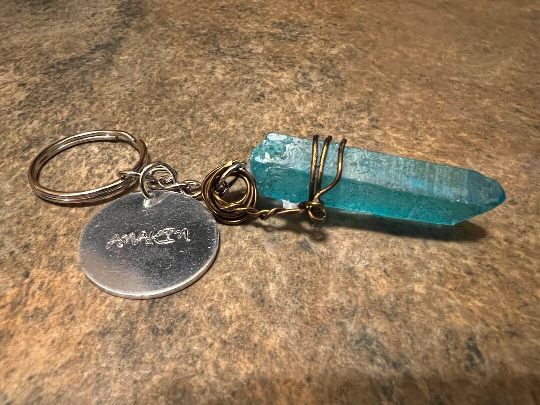 Anakin Skywalker Inspired Star Wars Kyber Crystal Keychain - Etsy