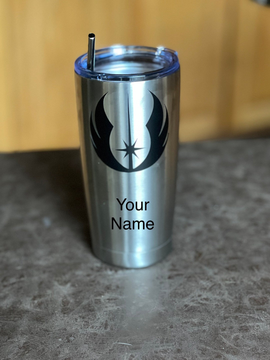 Personalized Jedi Tumbler/coffee Mug/cup 20 Oz/star Wars Inspired Gift ...