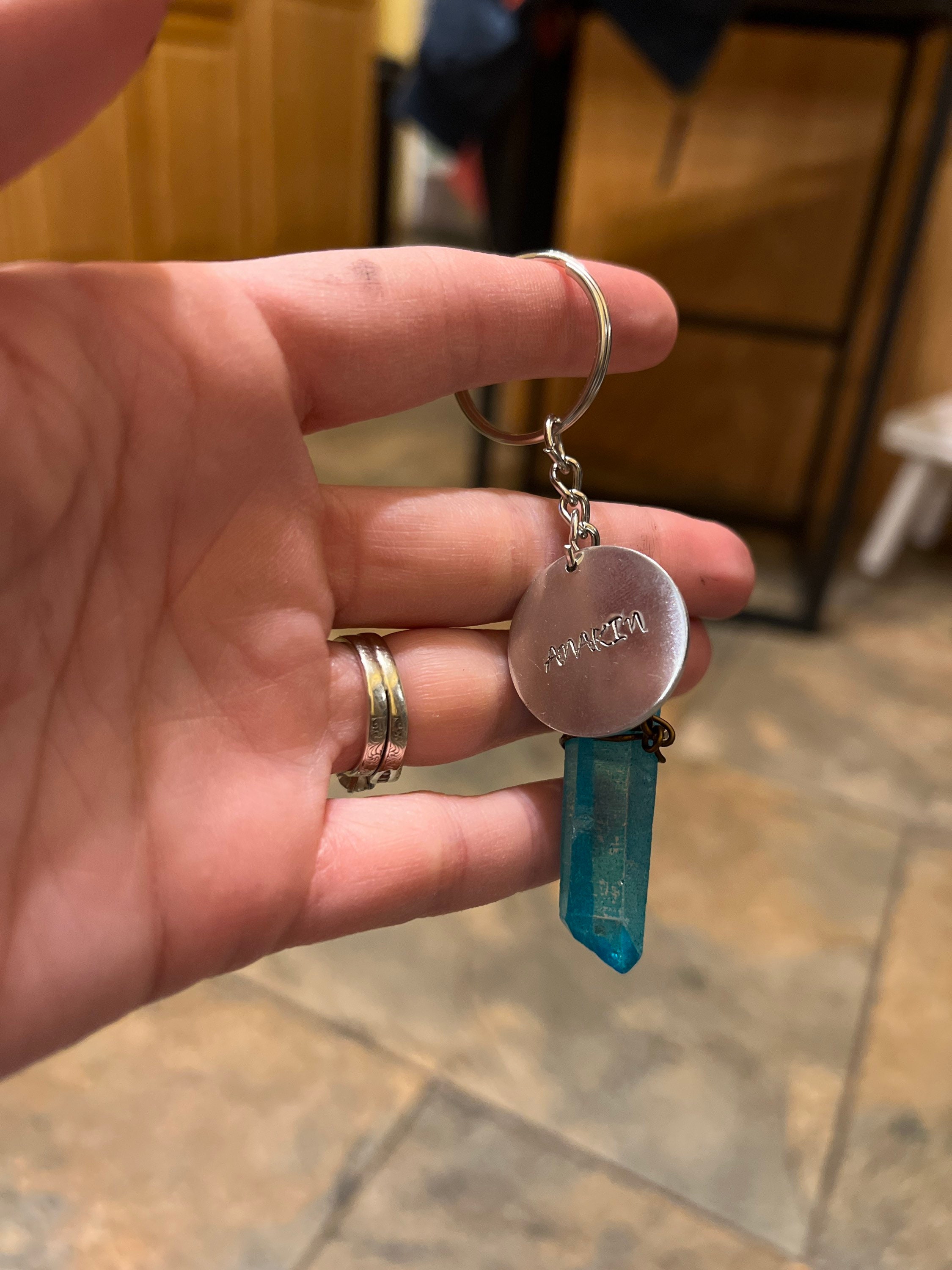 Anakin Skywalker Inspired Star Wars Kyber Crystal Keychain - Etsy