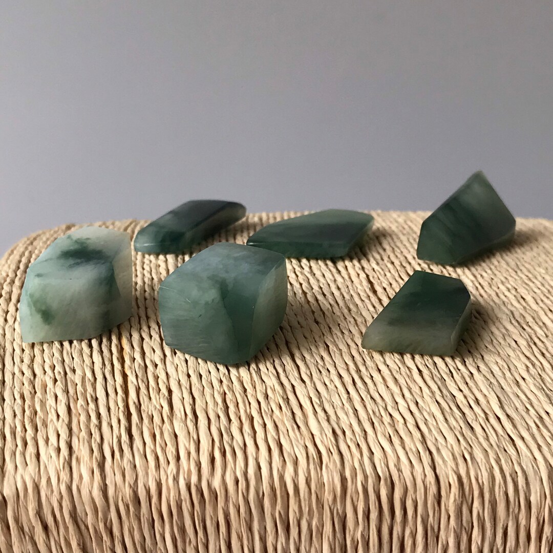 Jade Amulet Jade Cut Pieces Bundle Translucent Burmese Grade A Jadeite ...