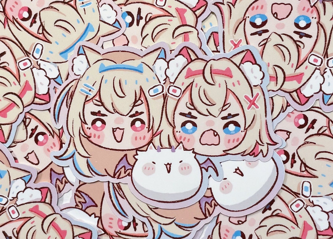 Fuwamoco Glossy Sticker Holoadvent, Hololive Stickers - Etsy