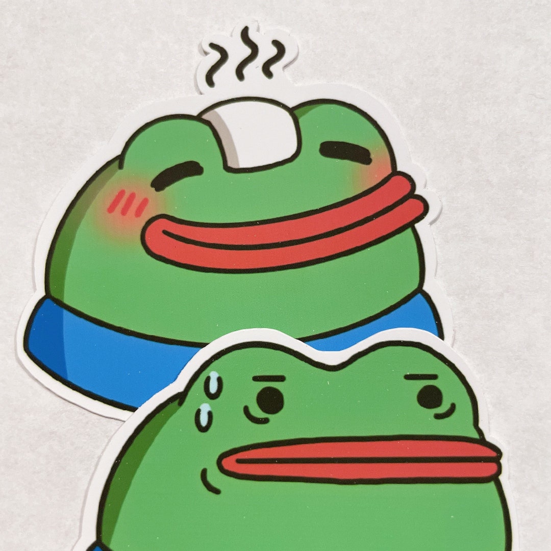 Peepo Matte Stickers Meme Sticker - Etsy