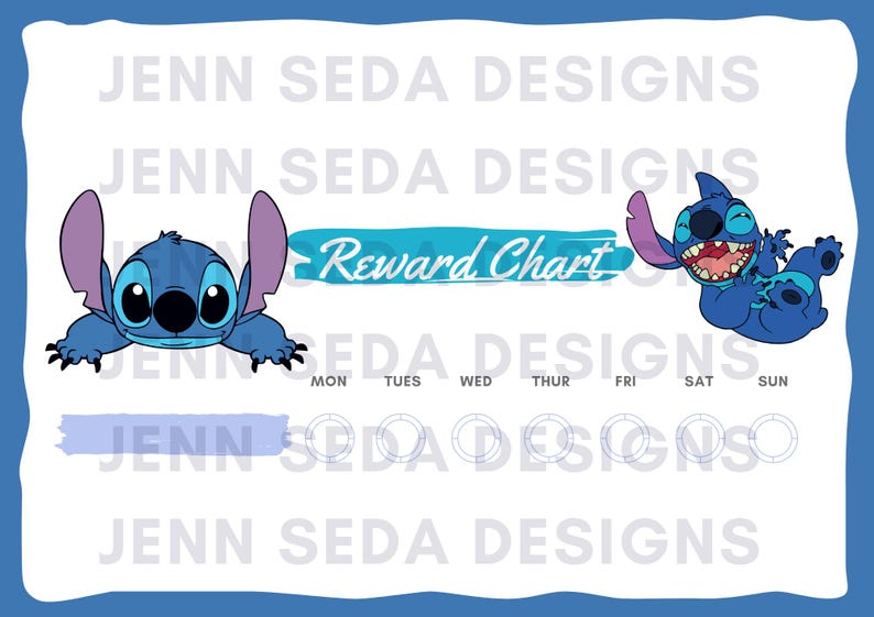 Stitch Reward Chart - Etsy