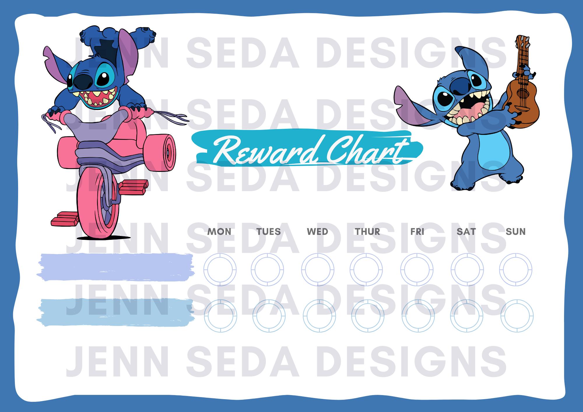 Stitch Reward Chart - Etsy