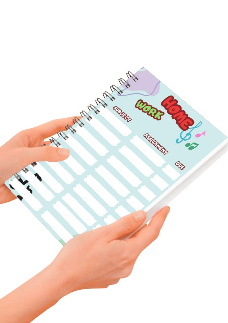 Minimal Homework Tracker for Kids | Printable Student Planner | Instant Download PDF - Etsy