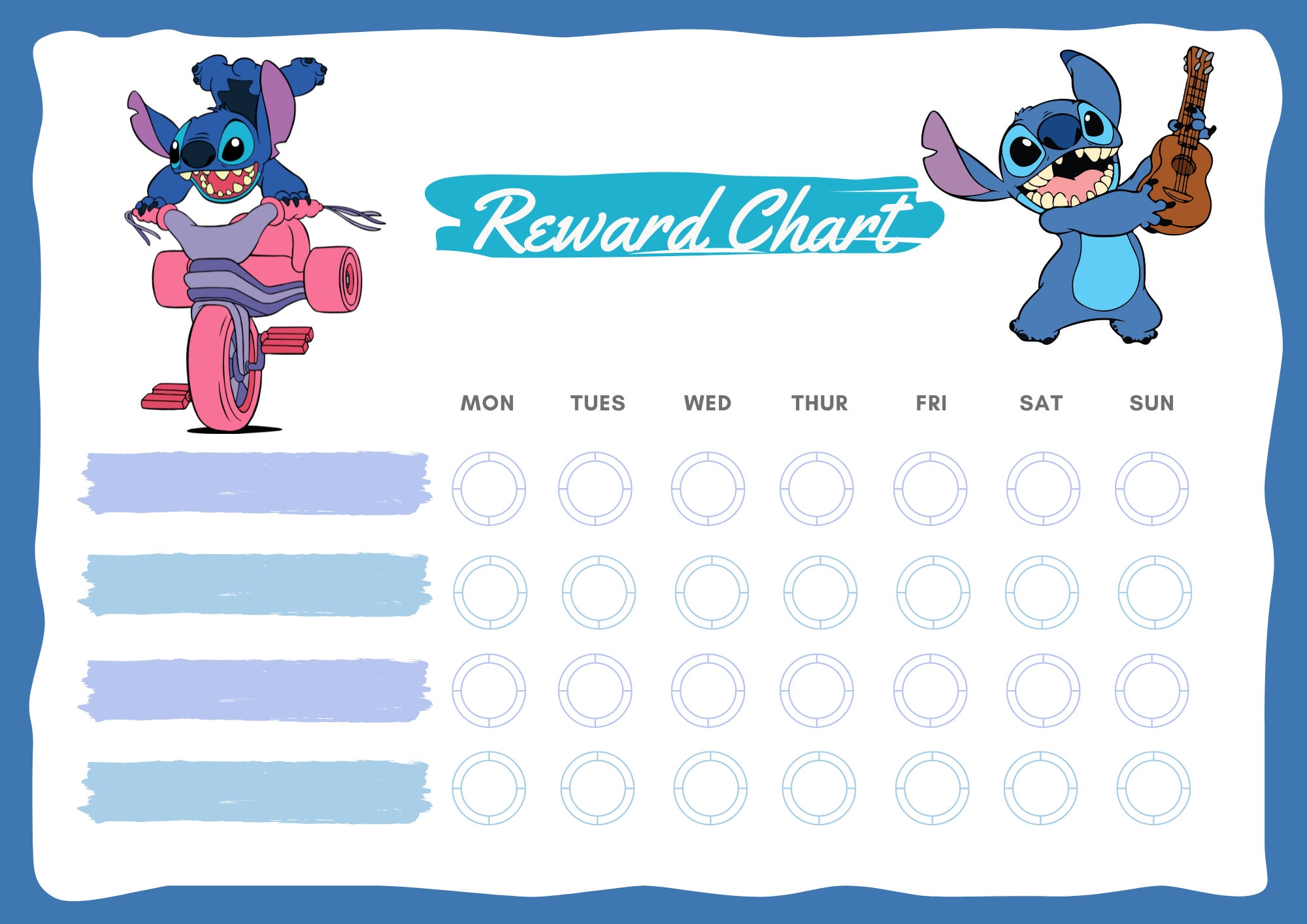 Stitch Reward Chart - Etsy
