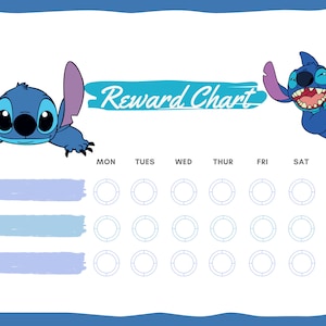Stitch Reward Chart - Etsy