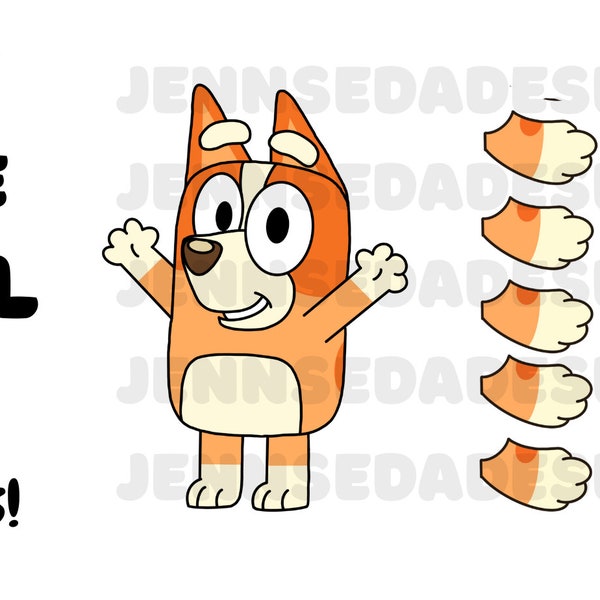 Pin the Tail on the Bluey - Etsy UK