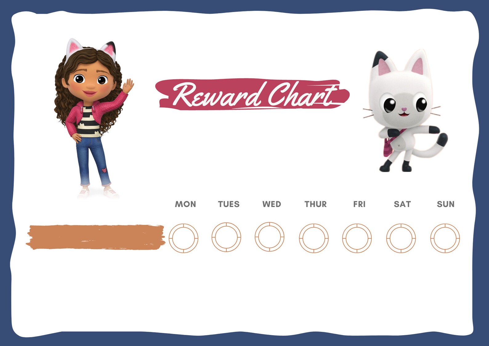 Gabby's Dollhouse Reward Chart - Etsy Canada