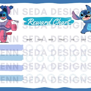 Stitch Reward Chart - Etsy