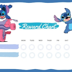 Stitch Reward Chart - Etsy