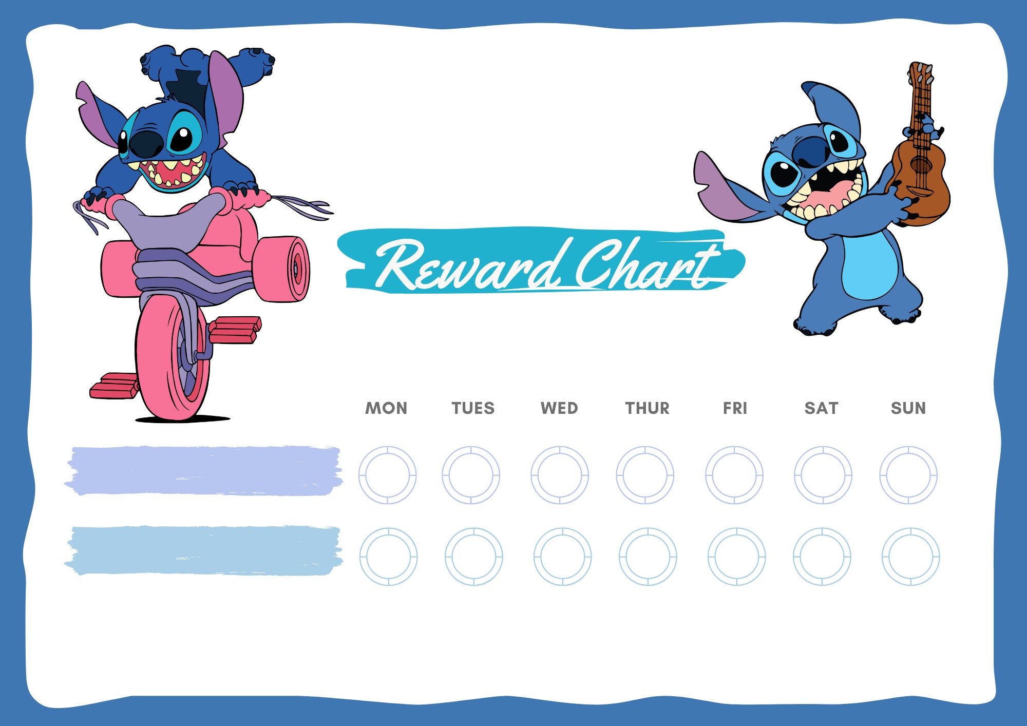 Stitch Reward Chart - Etsy
