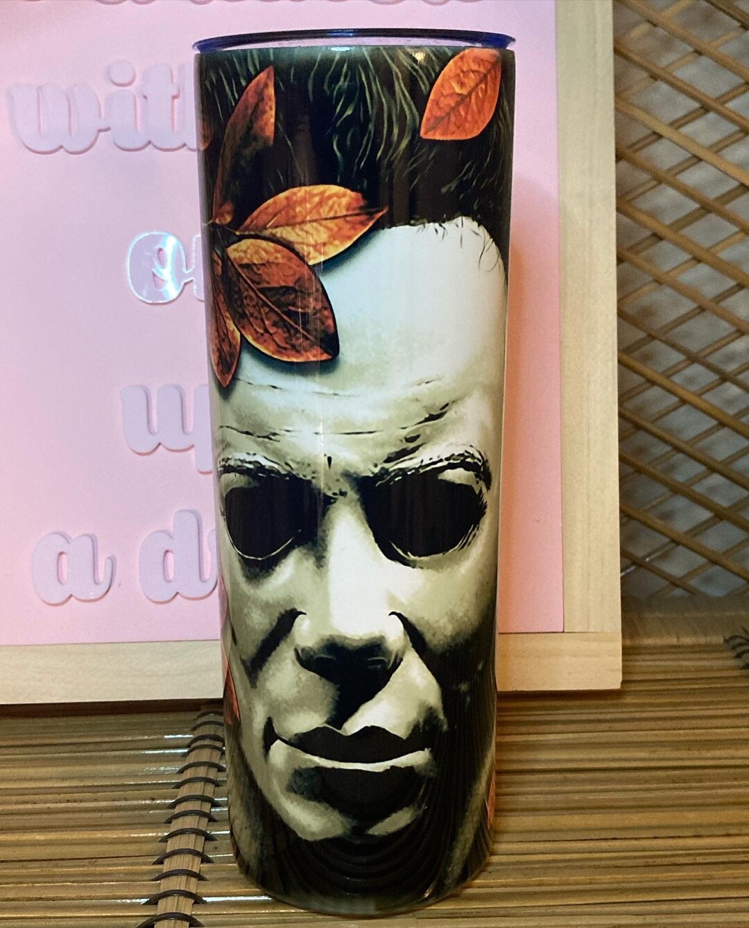 Michael Myers 20oz Sublimation Skinny Straight 20oz Cup Water Bottle ...