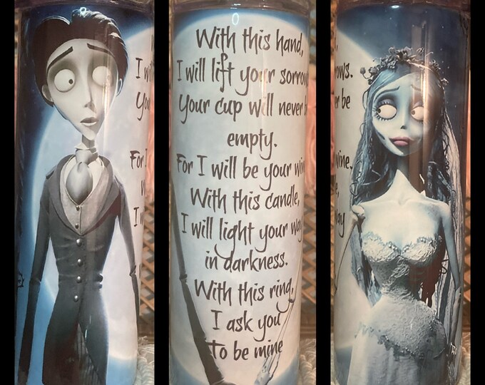 Corpse Bride Tumbler 20oz Sublimation Skinny Straight 20oz Cup Water ...