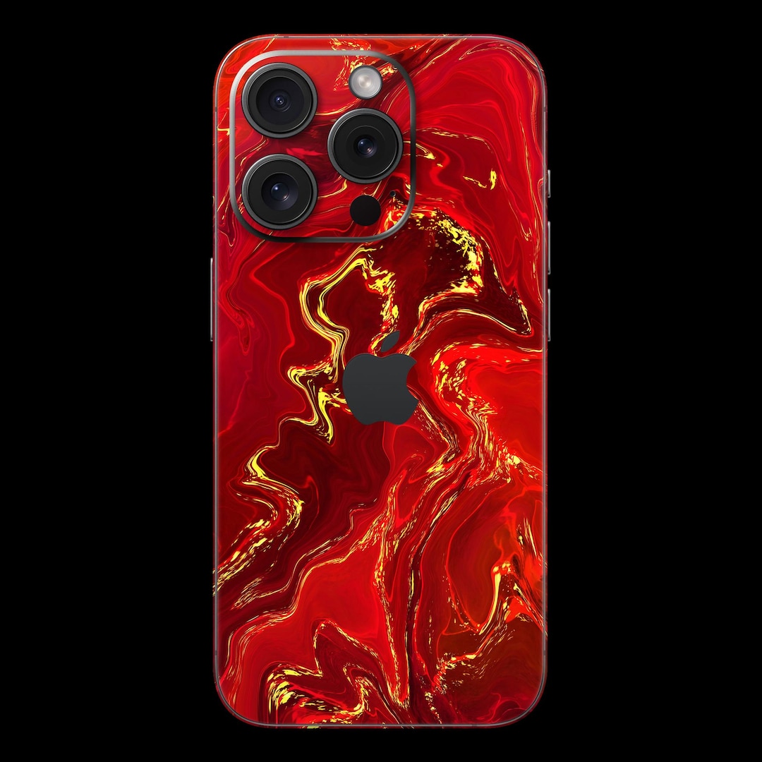 Red Gold SKIN Wrap - All iPhone Models - Etsy