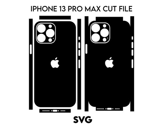 Apple Iphone 13 Pro Max Full Wrap Skin Cut Template SVG - Etsy