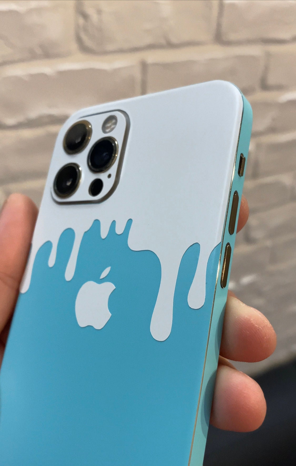 Mint & Drips White iPhone SKIN Wrap / 13 / 12 / 11 / X / XS / XR / 8 - Etsy