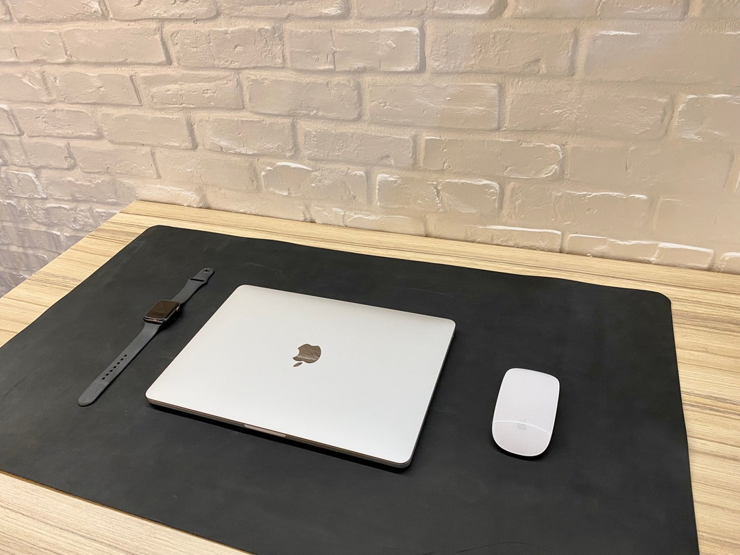 100% Leather Desk Mat, Custom Desk Pad, Extra Large Leather Desk Mat ...