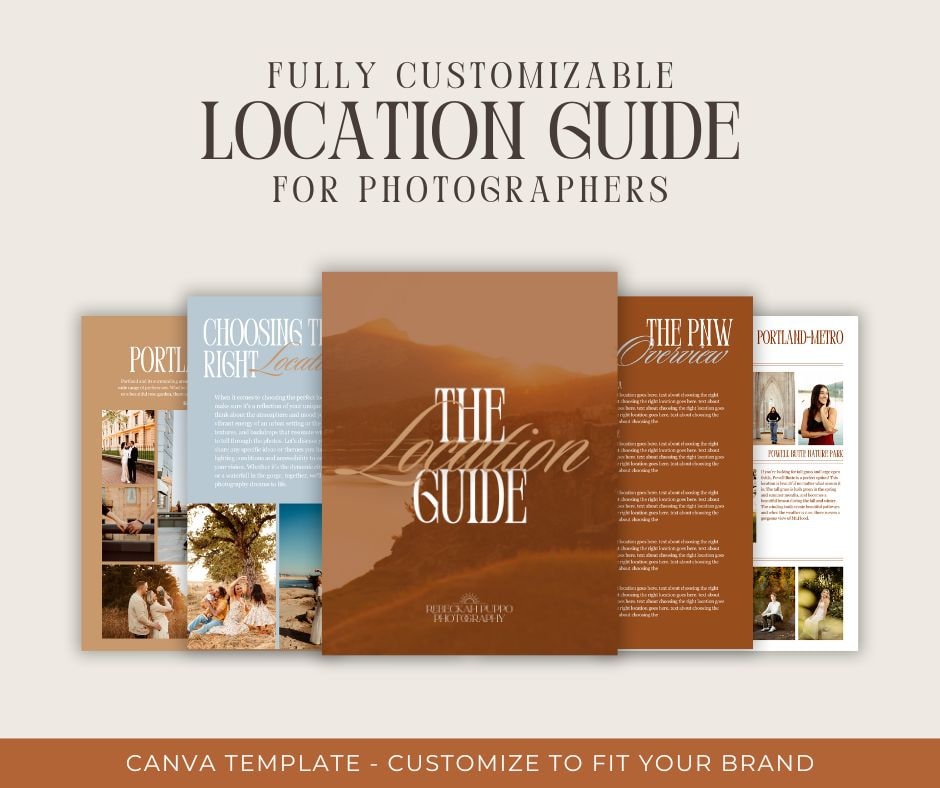 Location Guide Canva Template for Photographers | Fully Customizable ...