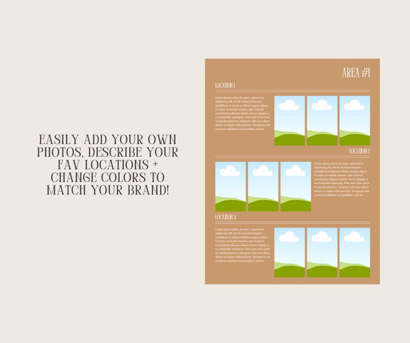 Location Guide Canva Template for Photographers | Fully Customizable ...