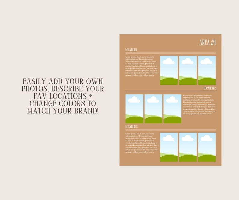 Location Guide Canva Template for Photographers | Fully Customizable ...