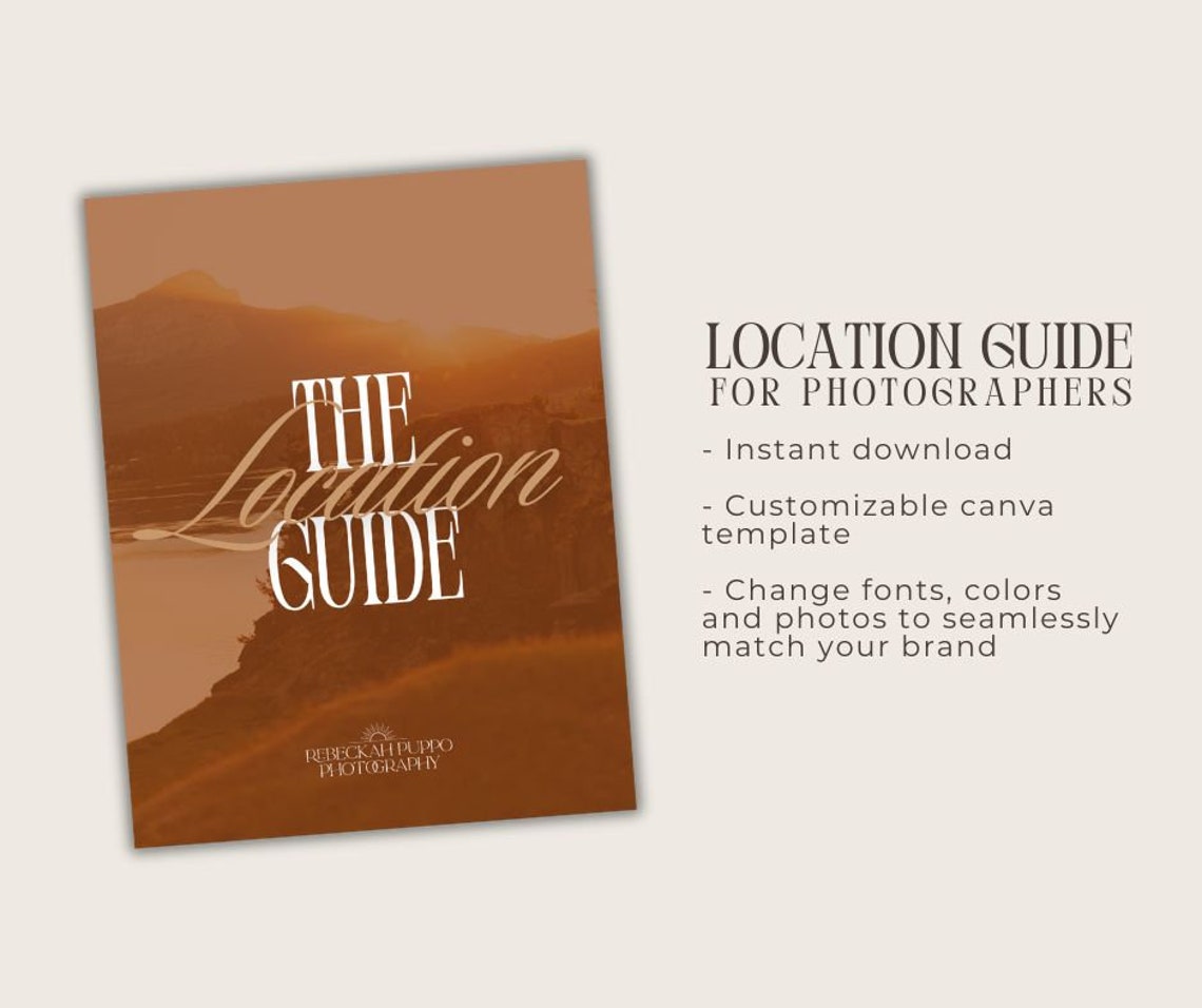 Location Guide Canva Template for Photographers | Fully Customizable ...