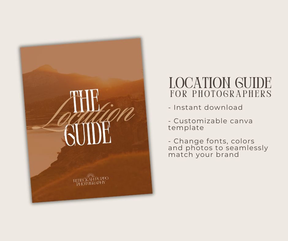 Location Guide Canva Template for Photographers | Fully Customizable ...