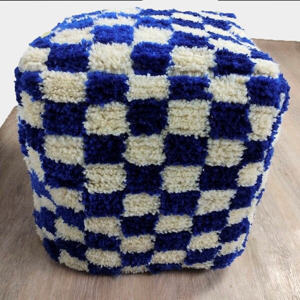 Beni Ourain Pouf - Etsy
