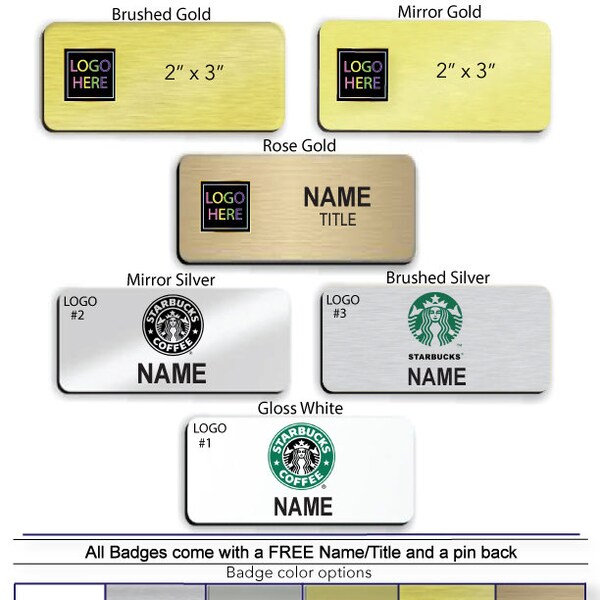 Starbucks Name Tag - Etsy