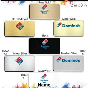 2" X 3" Domino's Employee Name Badge - Etsy