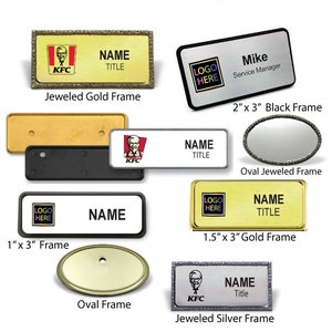 1 X 3 KFC Employee Name Badge - Etsy