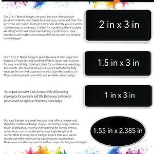 1" X 3" Chipotle Employee Name Badge - Etsy