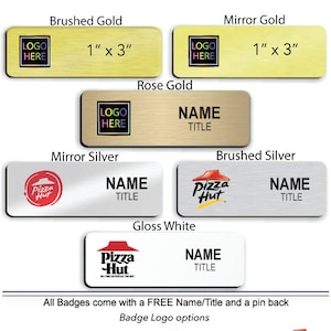 1 X 3 Pizza Hut Employee Name Badge - Etsy