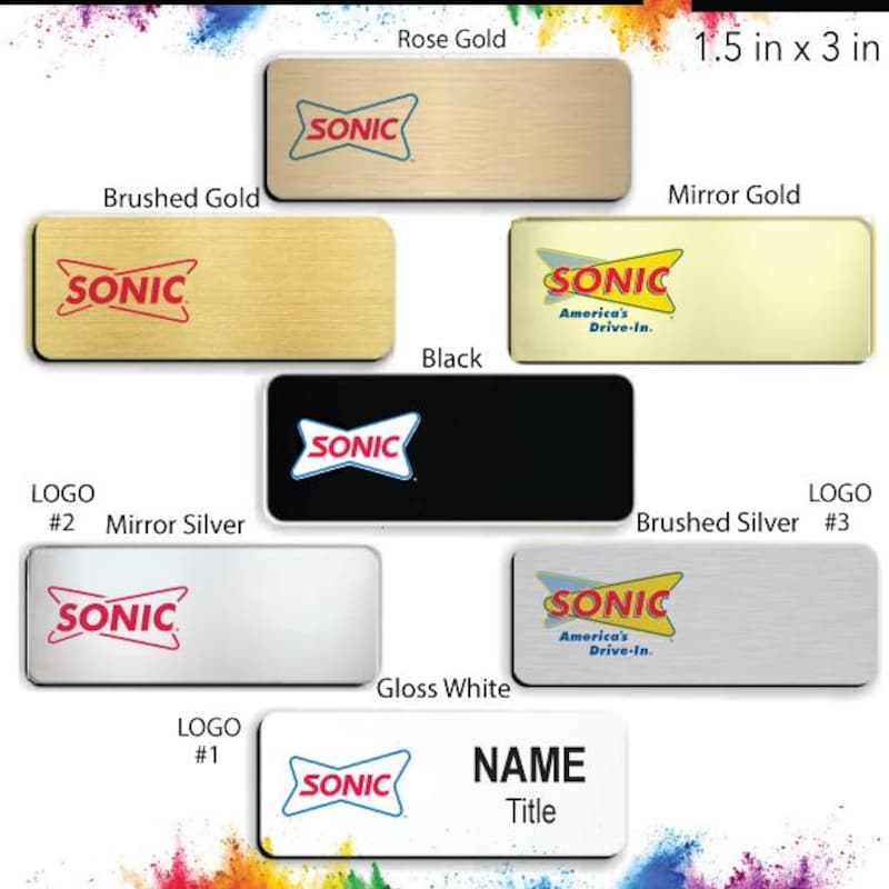 Sonic the Hedgehog Name Tags - Etsy