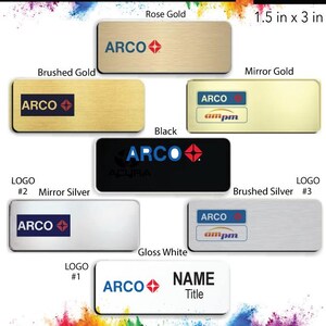 1.5" X 3" Arco Employee Name Badge - Etsy