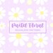 Purple Pastel Flower Digital Pattern Download - Cute Retro Summer ...