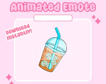 ANIMATED COFFEE CUP Emote for Twitch Static Version Included Cute ...