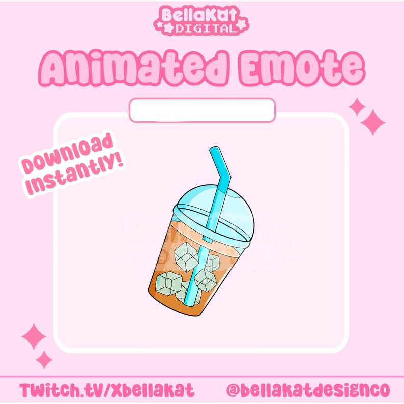Animated Coffee Caffeinate Twitch Emote | Cute Coffee Lovers Drink ...