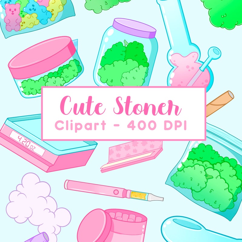 Weed Girl Clipart - Etsy