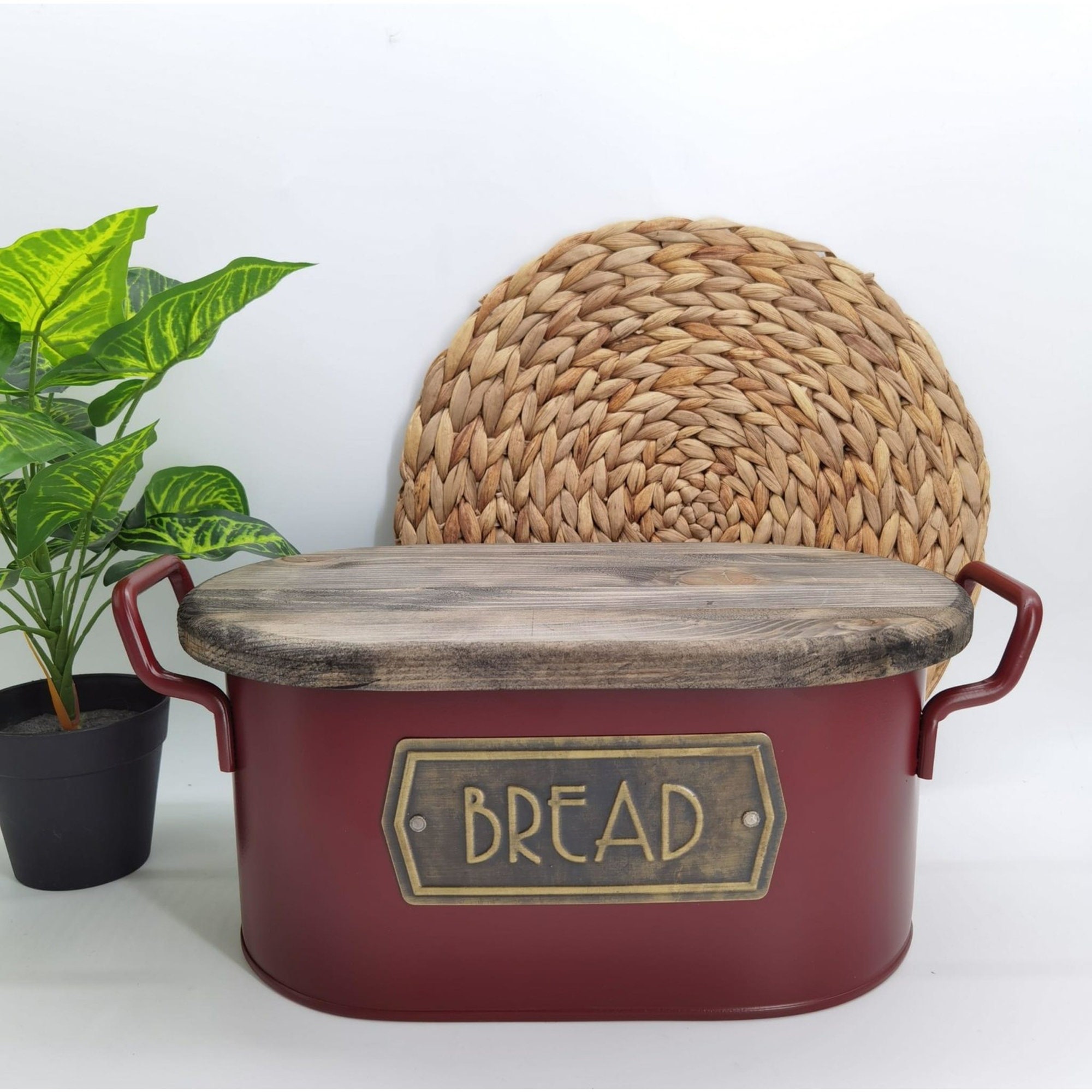 Bread Box, White Wood Kitchen, Modern Designed Bread Box, Bread Storage ...