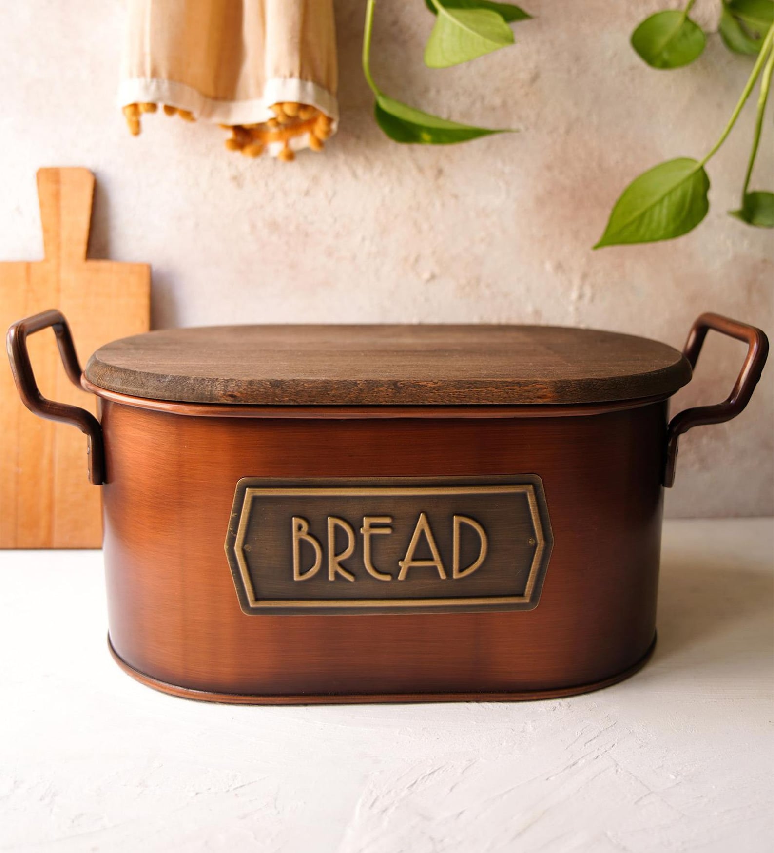 Bread Box, White Wood Kitchen, Modern Designed Bread Box, Bread Storage ...