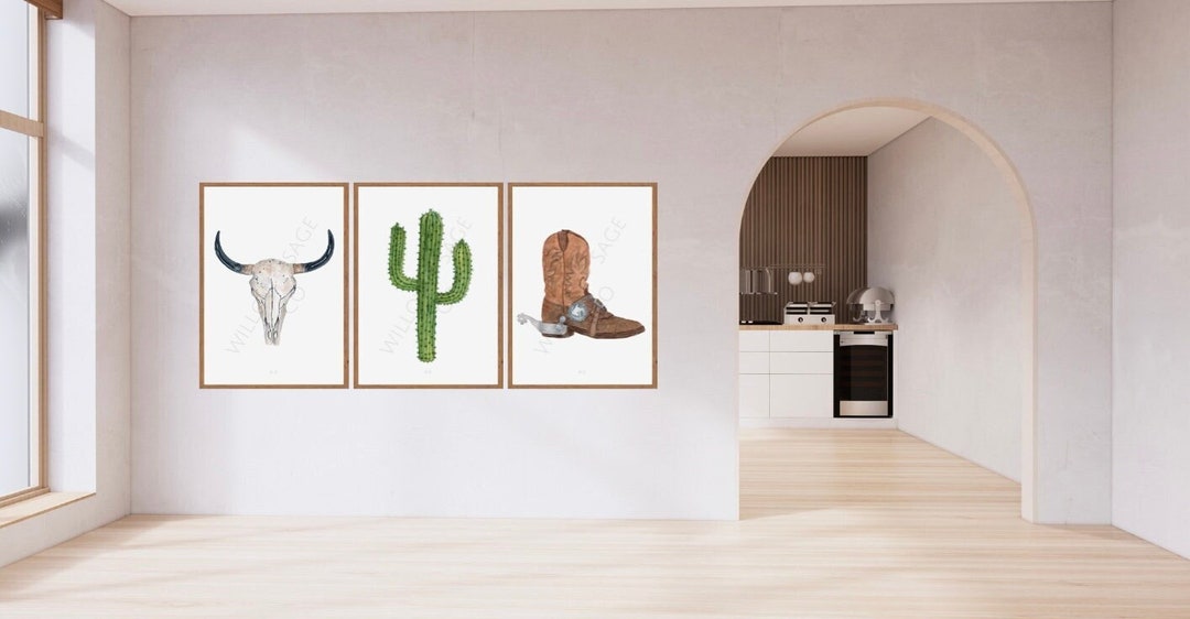 Wild West Print Collection | Wild West Print Bundle | Skull | Cactus ...