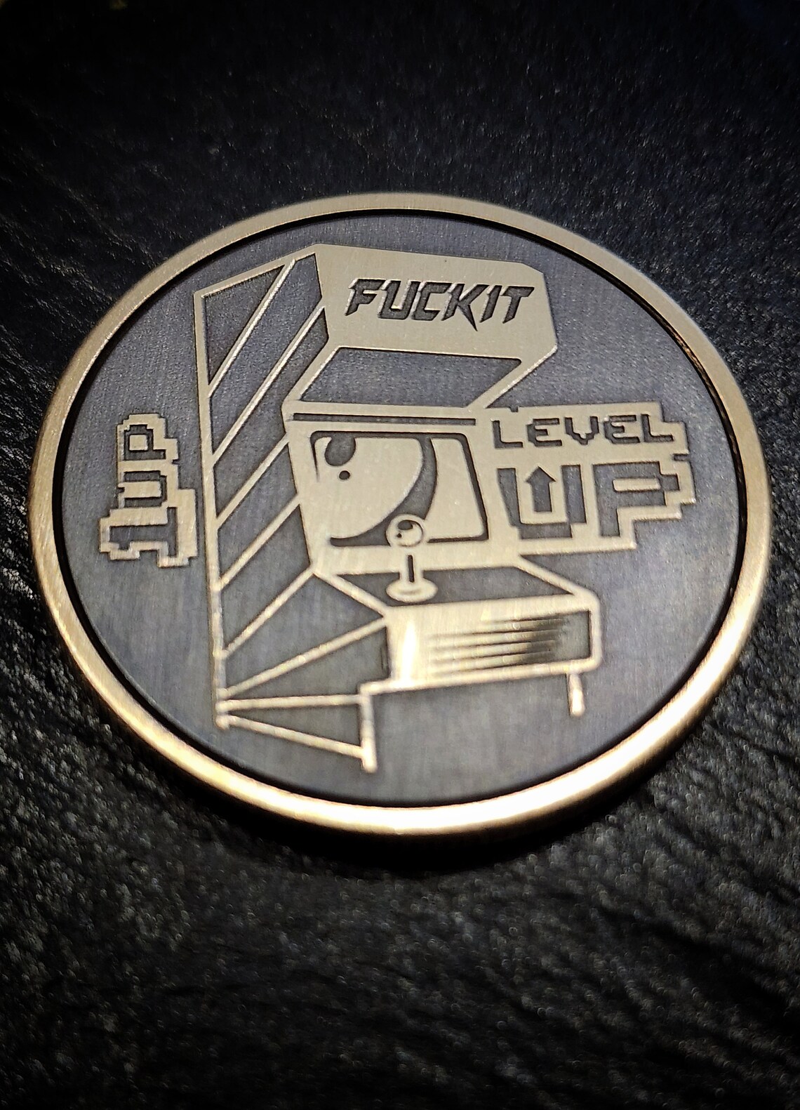 Solid Brass Arcade Game Over Coin EDC Coin Challenge Coin - Etsy